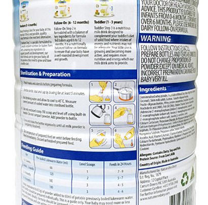 Nature One Dairy Infant Formula - Newborn (0-6 months) - Formula ...